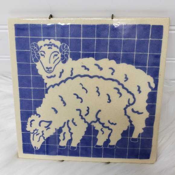 Kotchka | Accents | Vintage 981 Kotchka Sheep Tile Trivet With Hanging ...